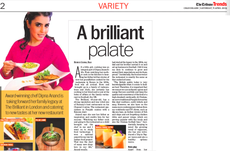 Chef Dipna Anand Interview - Bindu Gopal Rao, Freelance Writer ...