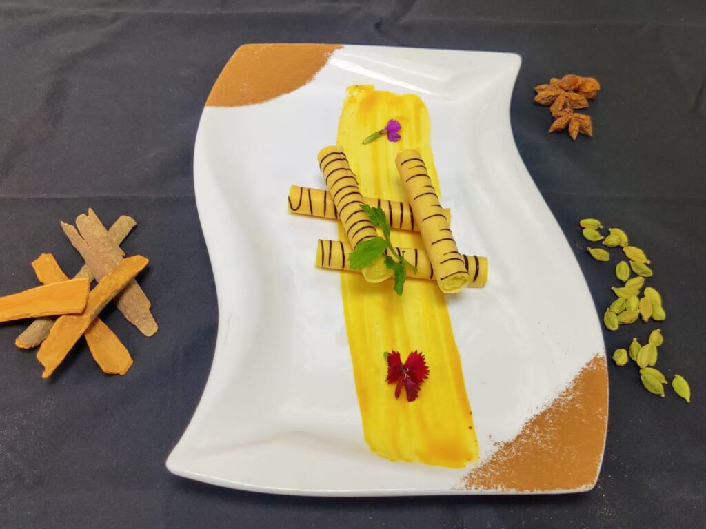 Mango Shrikhand Cannoli courtesy Manish Sharma, Executive Chef ...